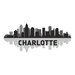 Skyline Charlotte Svg, Png, Charlotte Skyline Silhouette, North ...