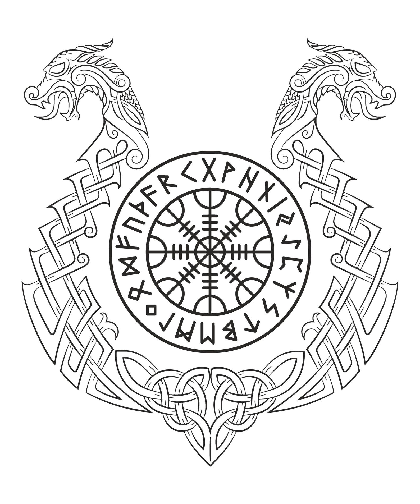 Vegvisir SVG, Viking Svg, Viking Compass Svg, Valhalla Svg, Viking ...