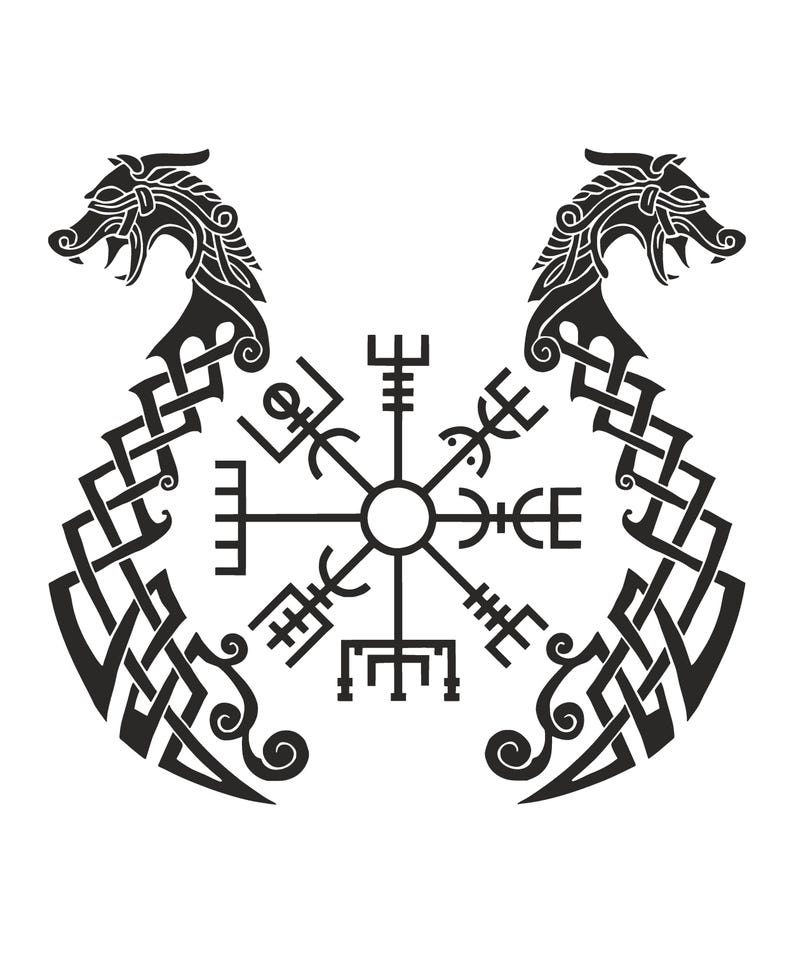 Vegvisir SVG, Viking Svg, Viking Compass Svg, Valhalla Svg, Viking ...