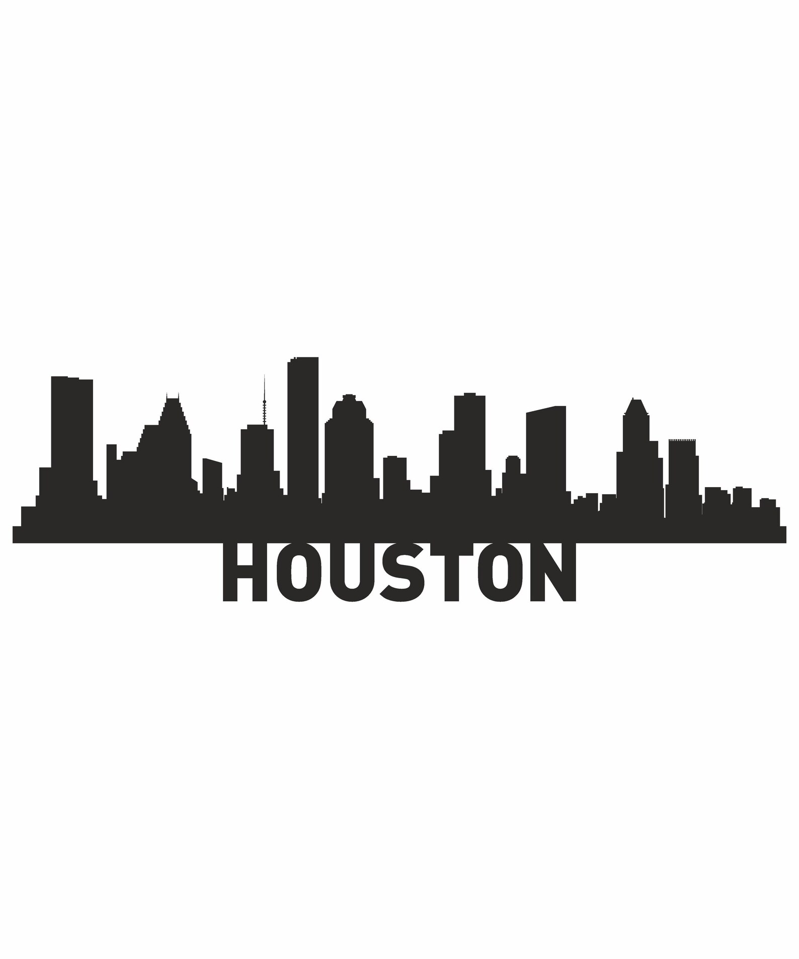 Houston Skyline SVG, Houston SVG, Houston PNG, Houston Texas Vector ...