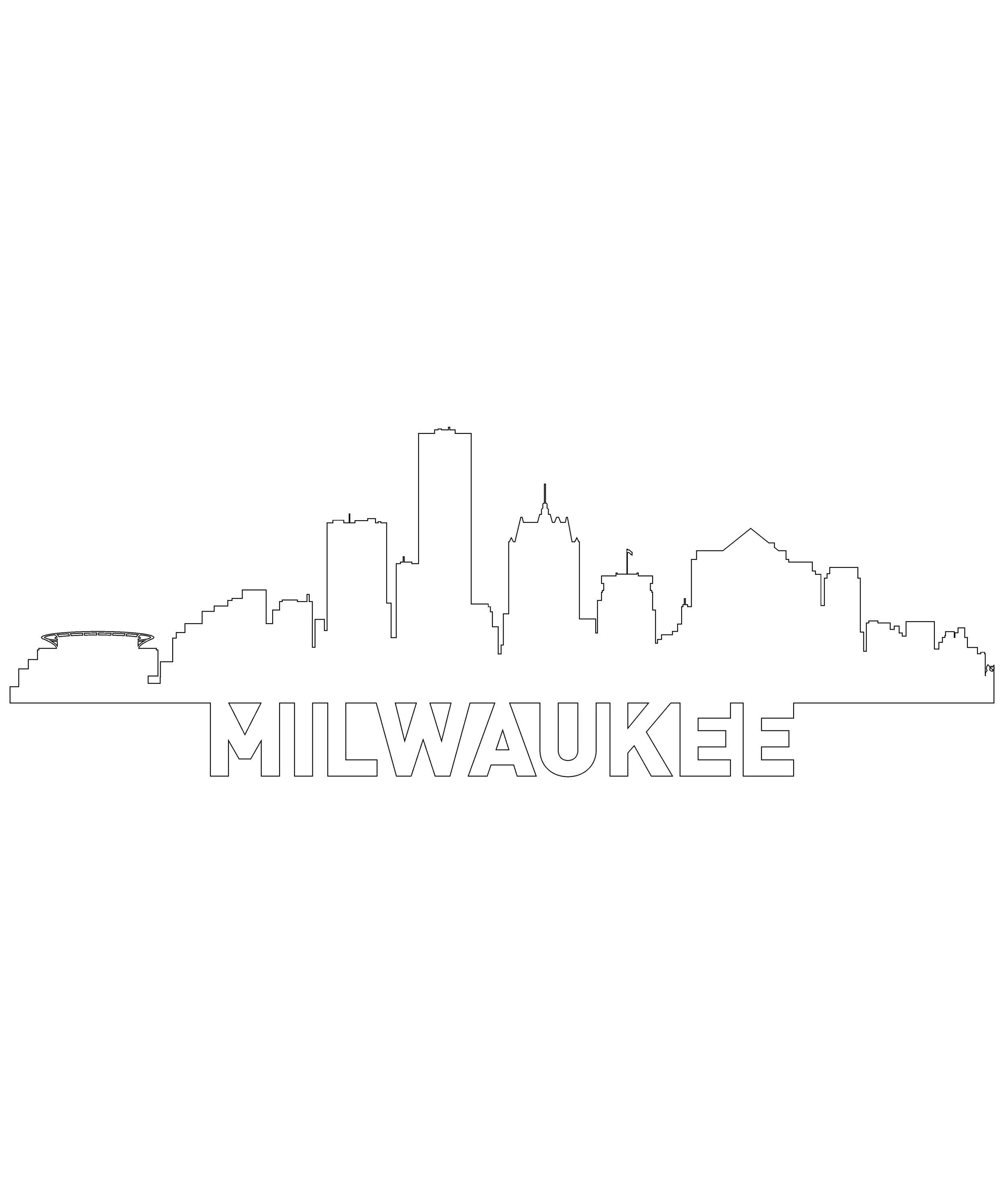 Milwaukee Skyline Svg, Milwaukee SVG, Milwaukee PNG, Milwaukee Vector ...