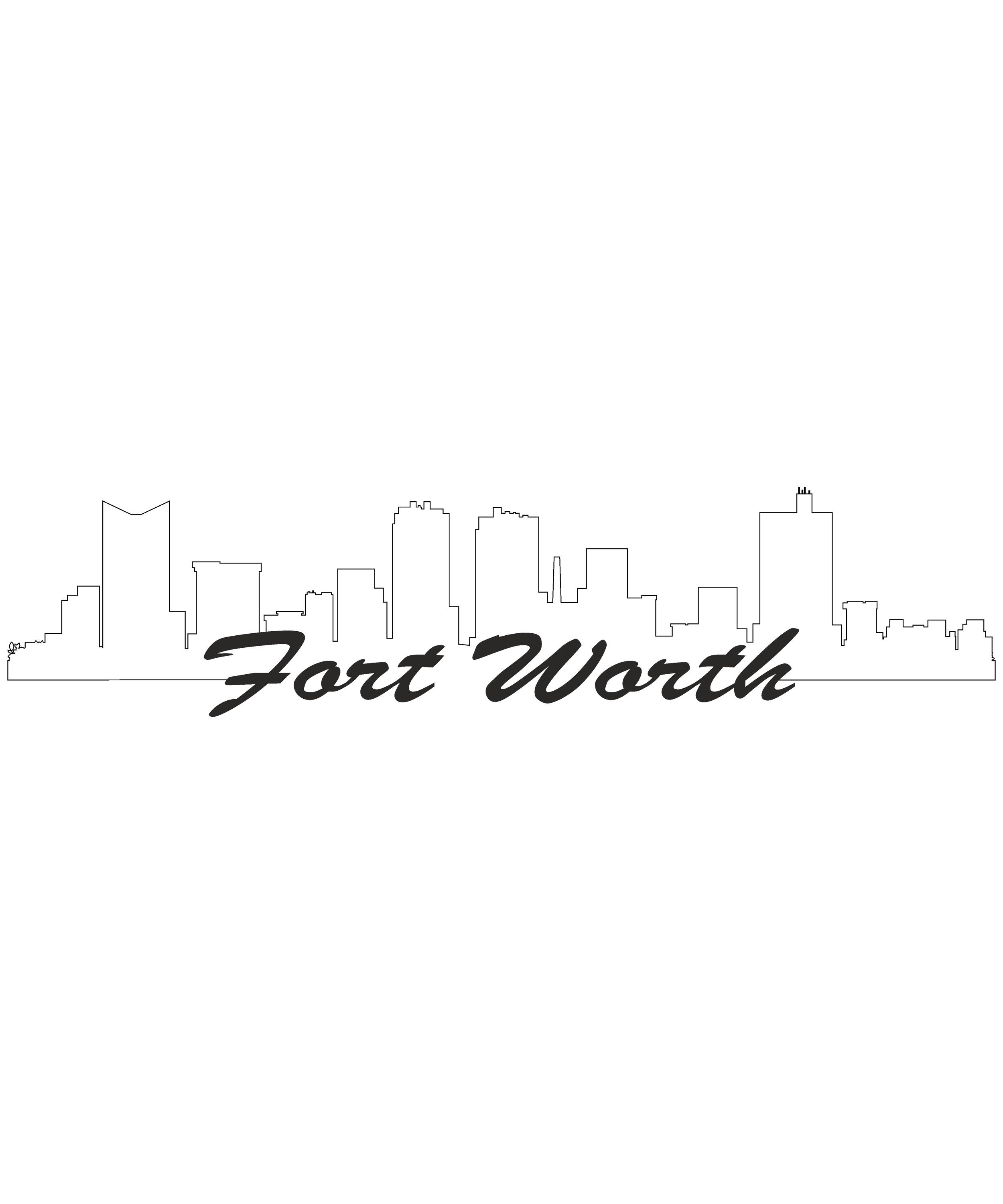 Fort Worth Skyline SVG, Fort Worth SVG, Fort Worth PNG, Fort Worth ...