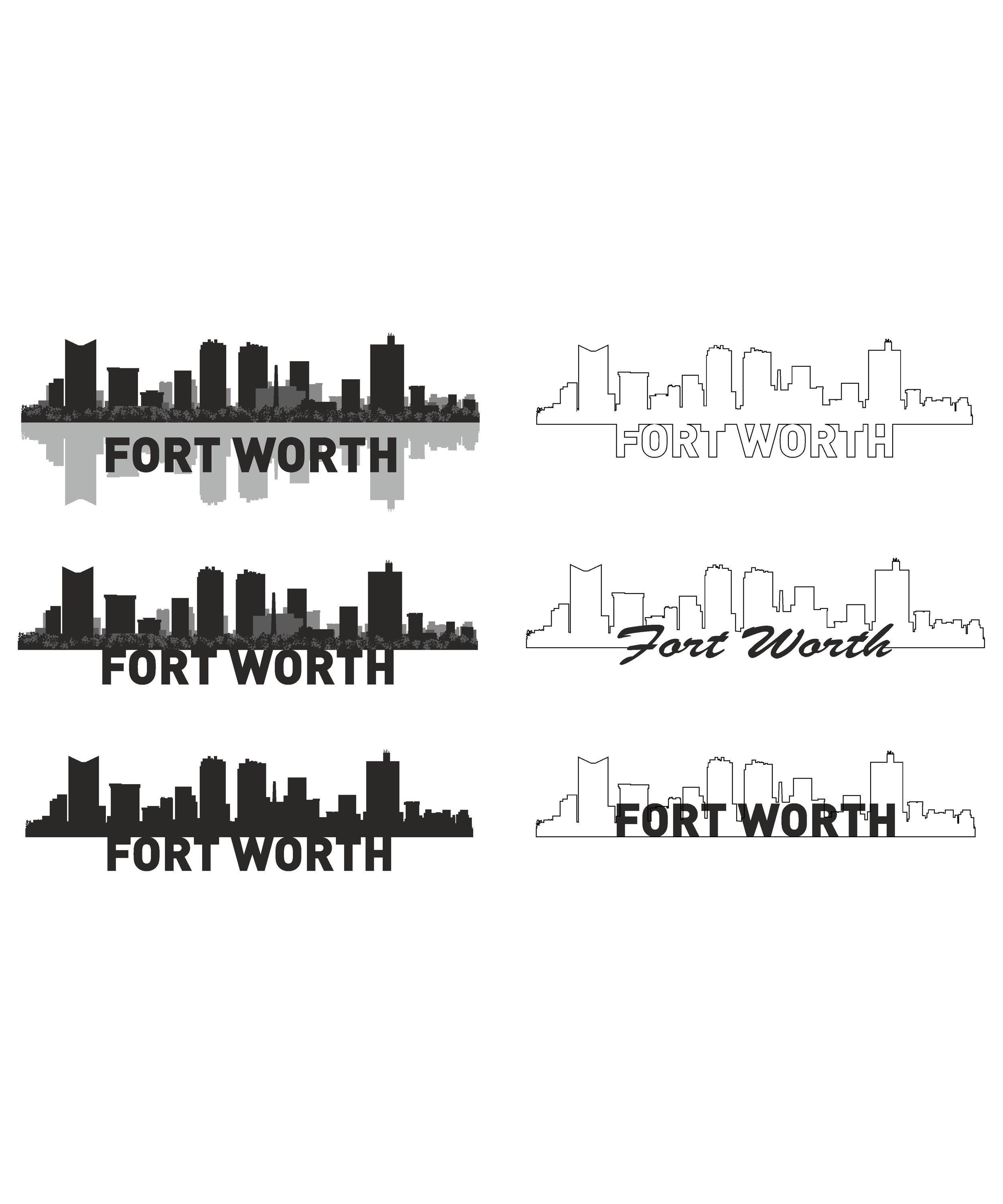 Fort Worth Skyline SVG, Fort Worth SVG, Fort Worth PNG, Fort Worth ...