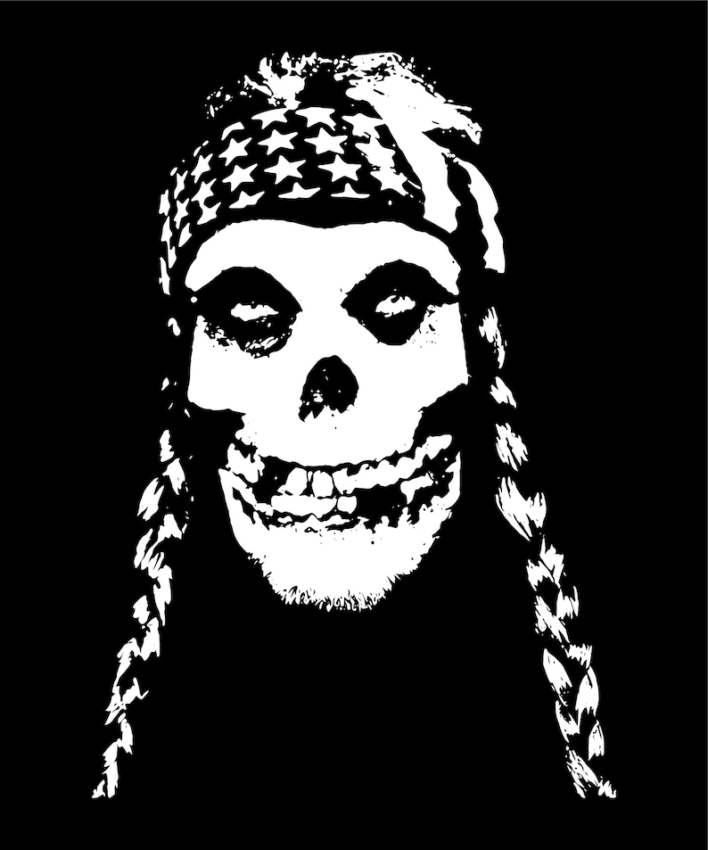Misfits Svg, Skull Punk Svg, Misfits Skull Svg, Metal Horror Punk, Punk ...