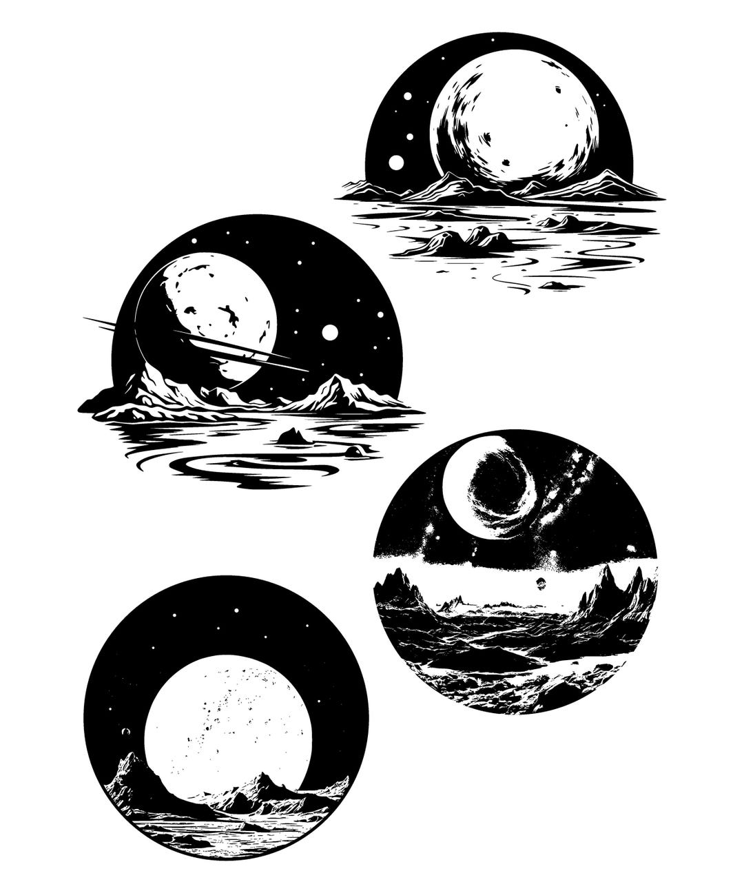 Planets Svg,space Cricut Files,galaxy Svg,moon Svg, Stars Svg, Planet ...