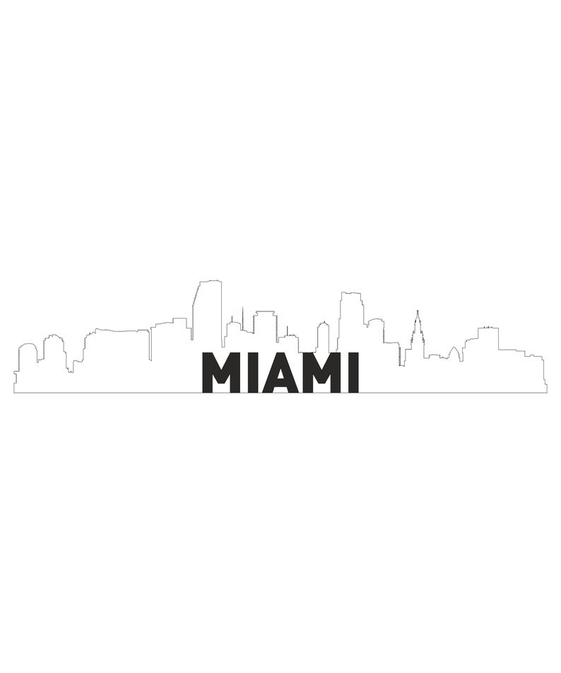 Miami Skyline SVG, Miami SVG, Miami PNG, Miami Vector, Florida Svg ...