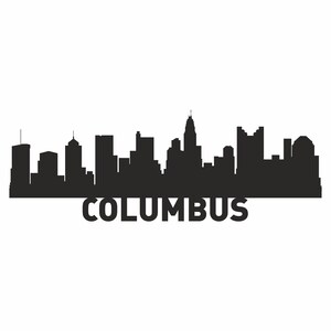Columbus Skyline SVG, Png, Columbus SVG Vector, Columbus Ohio, Columbus ...