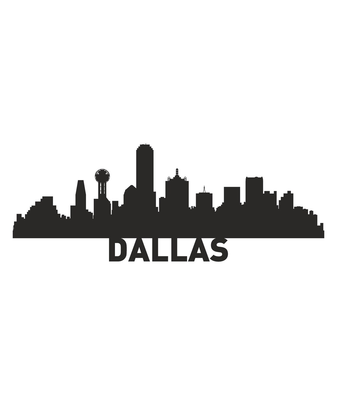 Dallas Skyline Svg, Dallas Svg, Texas Svg, Png, Instant Download ...