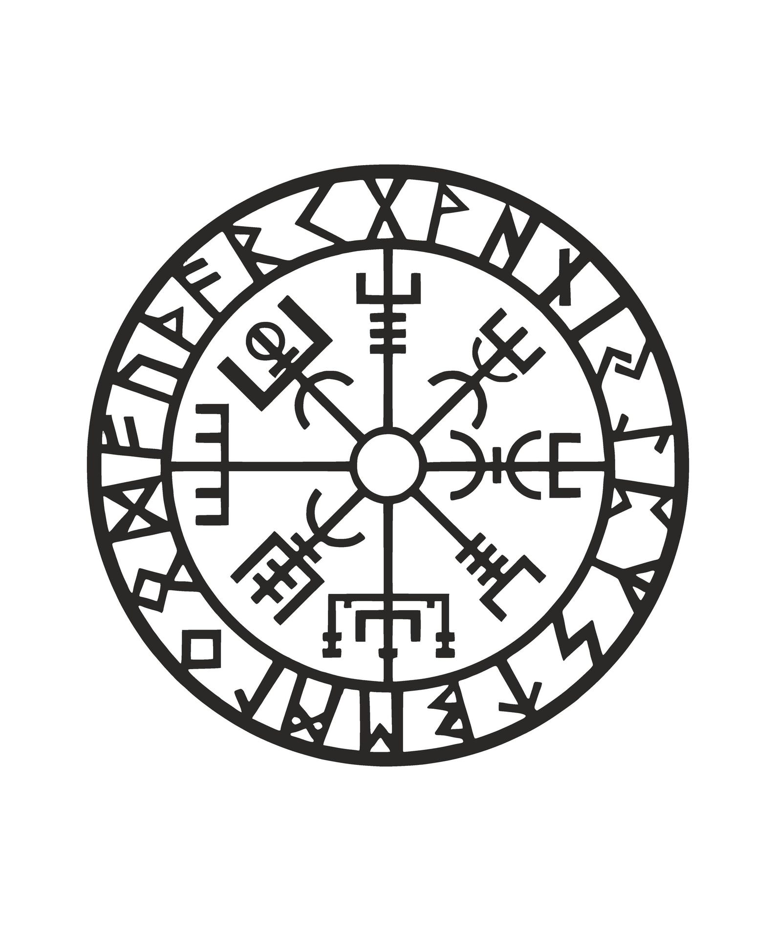Vegvisir SVG, Viking Svg, Viking Compass Svg, Valhalla Svg, Viking ...