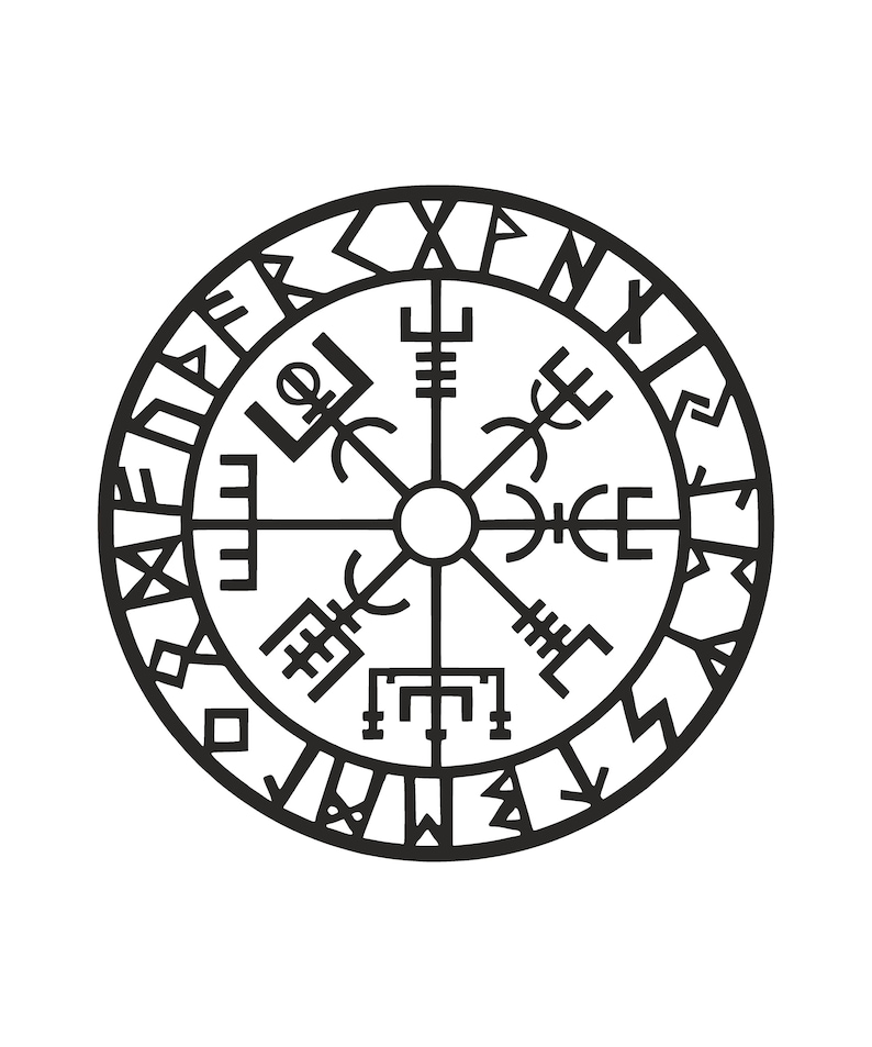 Vegvisir SVG, Viking Svg, Viking Compass Svg, Valhalla Svg, Viking ...