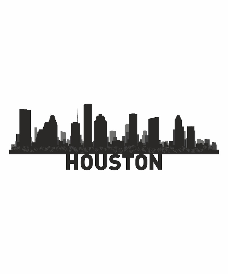 Houston Skyline SVG, Houston SVG, Houston PNG, Houston Texas Vector ...