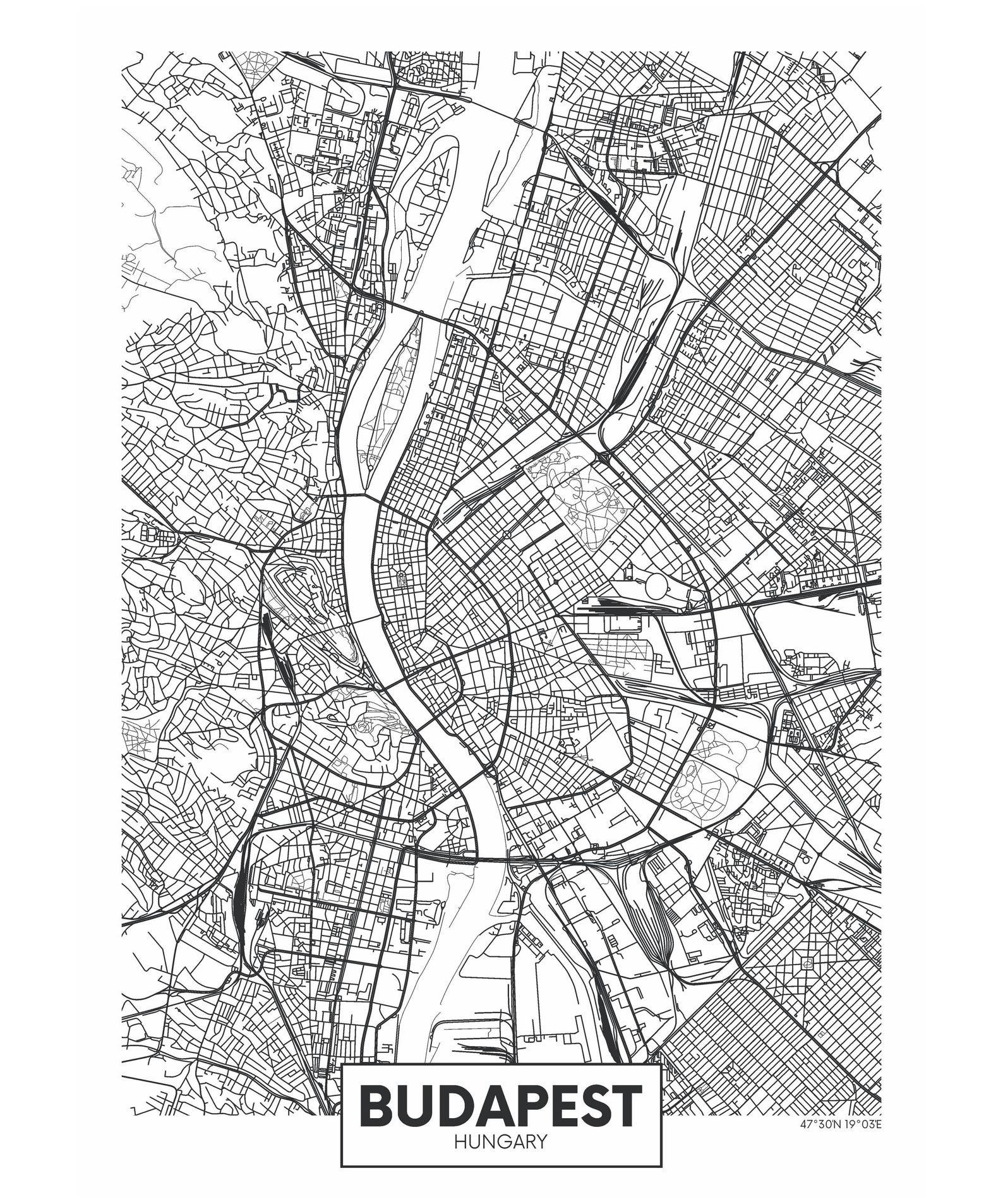 Budapest Svg,png,cdr,ai,eps,dxf, Budapest Map, Budapest Art, Street ...