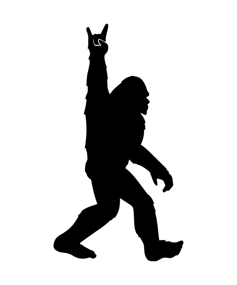 Bigfoot Svg, Big Foot Svg, Yeti Svg, Sasquatch Svg, Bigfoot Silhouette ...
