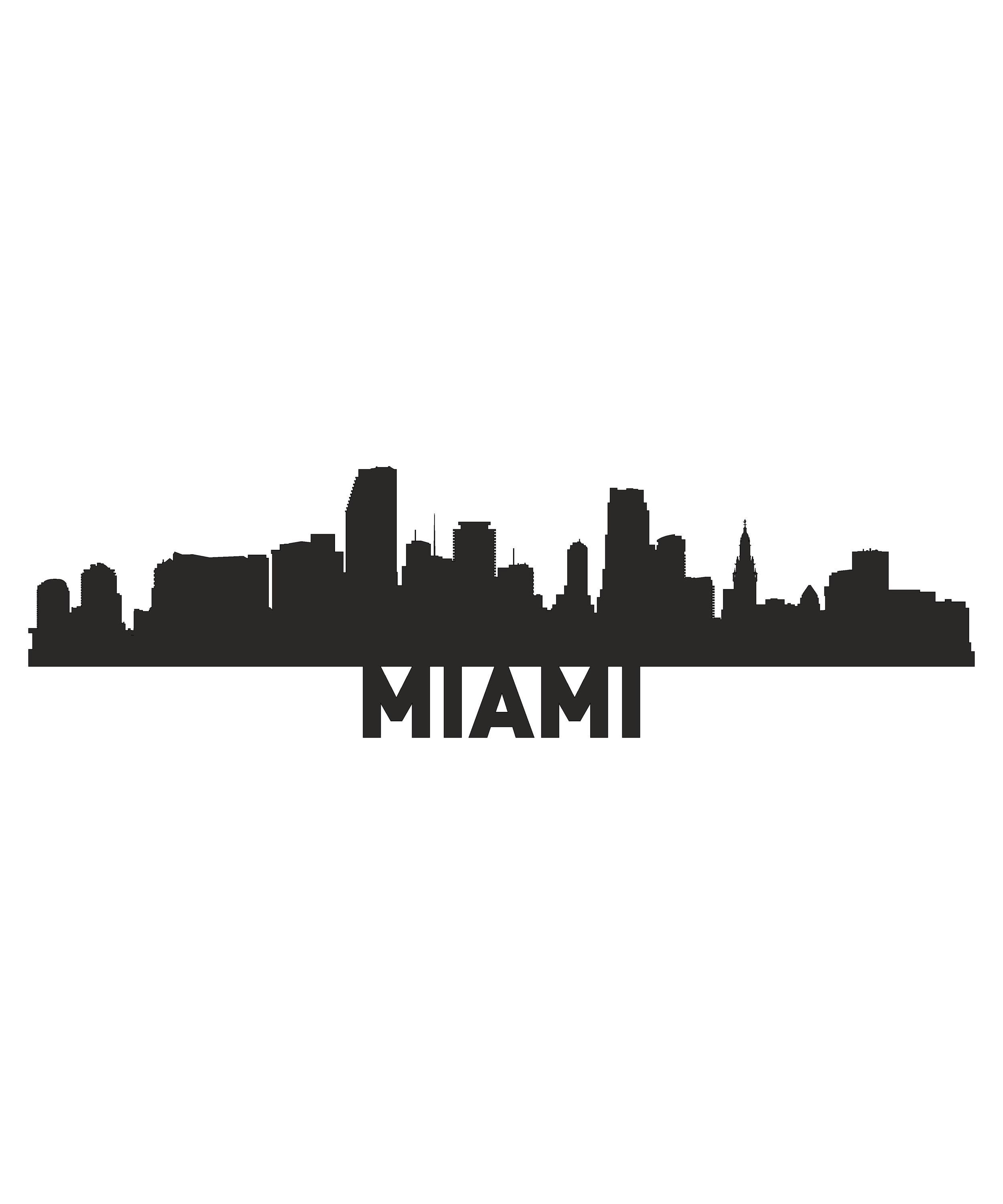 Miami Skyline SVG, Miami SVG, Miami PNG, Miami Vector, Florida Svg ...