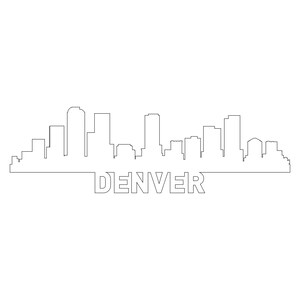 Denver Skyline SVG, Denver SVG, Denver PNG, Denver Colorado Vector ...