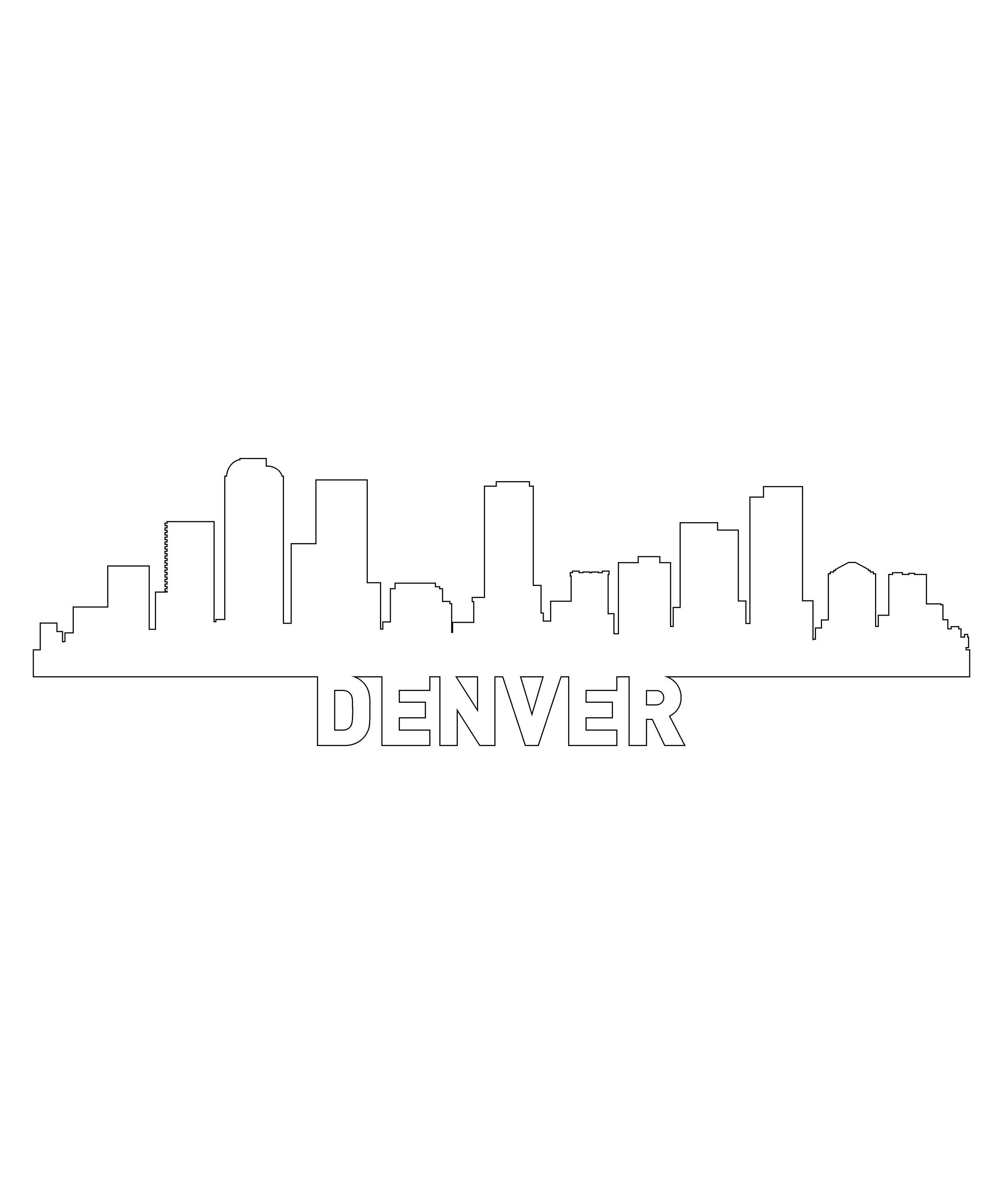 Denver Skyline SVG, Denver SVG, Denver PNG, Denver Colorado Vector ...