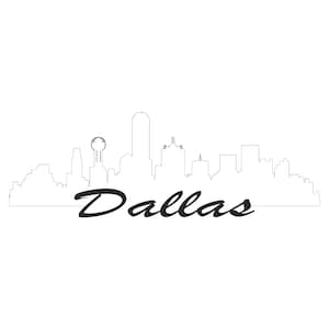 Dallas Skyline Svg, Dallas Svg, Texas Svg, Png, Instant Download ...