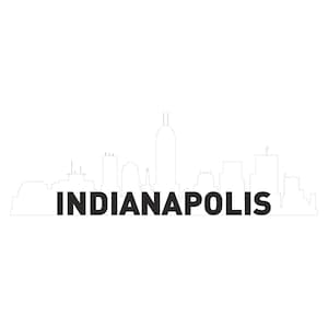 Indianapolis Skyline SVG, Indianapolis SVG, Indianapolis PNG ...