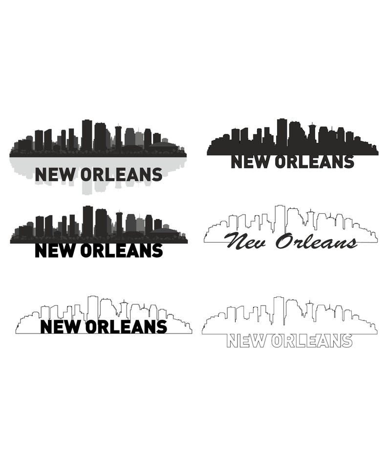 New Orleans Skyline SVG, New Orleans SVG, New Orleans PNG, New Orleans ...