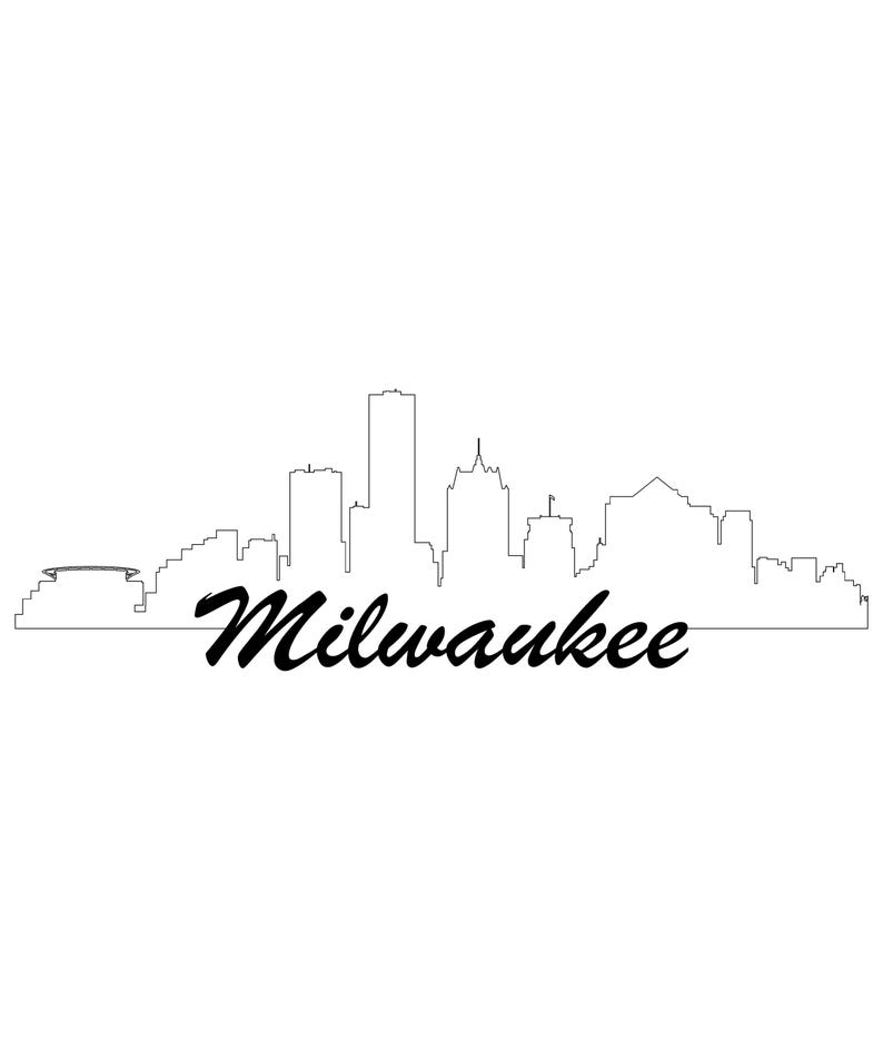 Milwaukee Skyline Svg, Milwaukee SVG, Milwaukee PNG, Milwaukee Vector ...