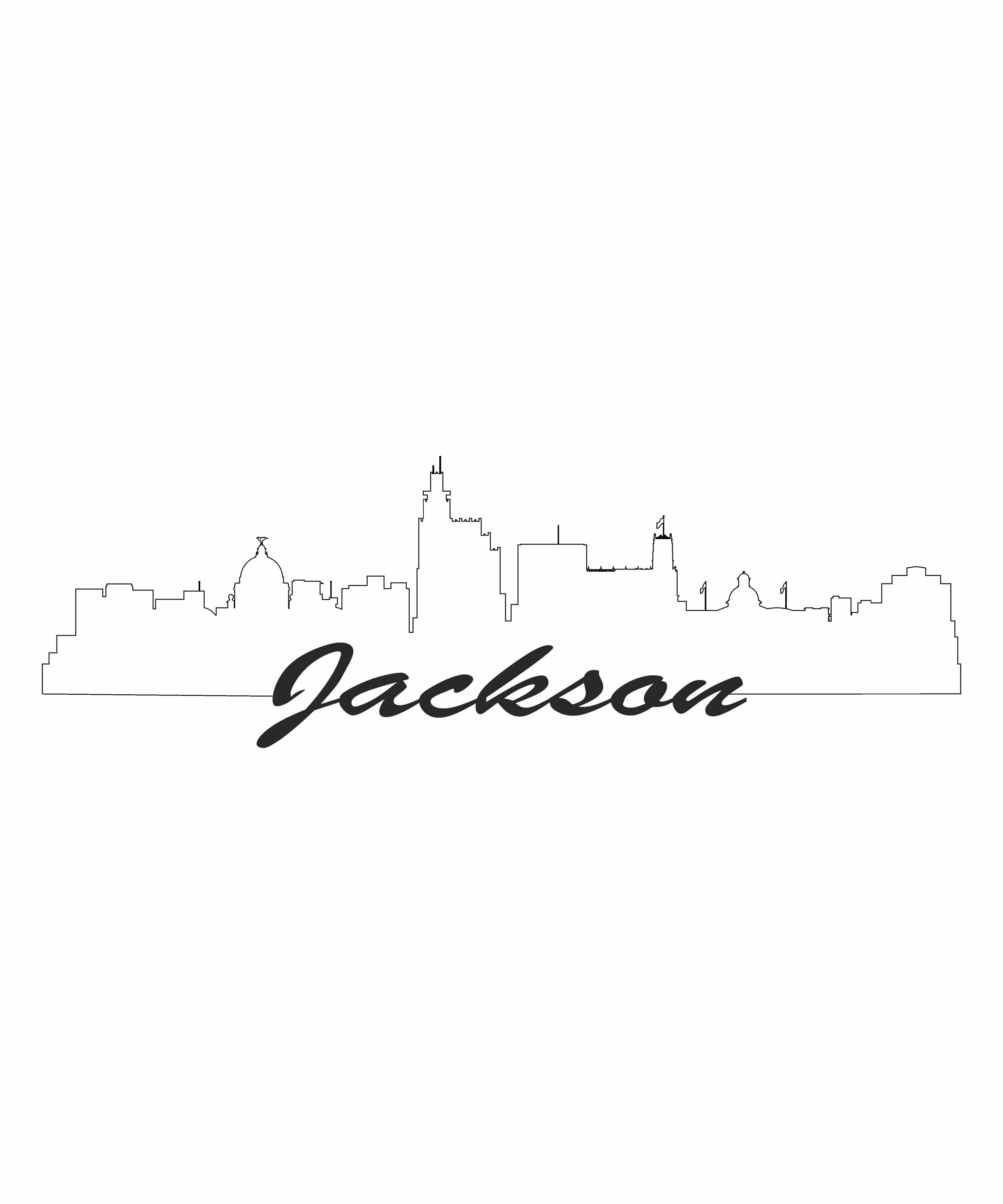 Jackson Skyline, Jackson Svg, Jackson PNG, Jackson Vector, Jackson ...