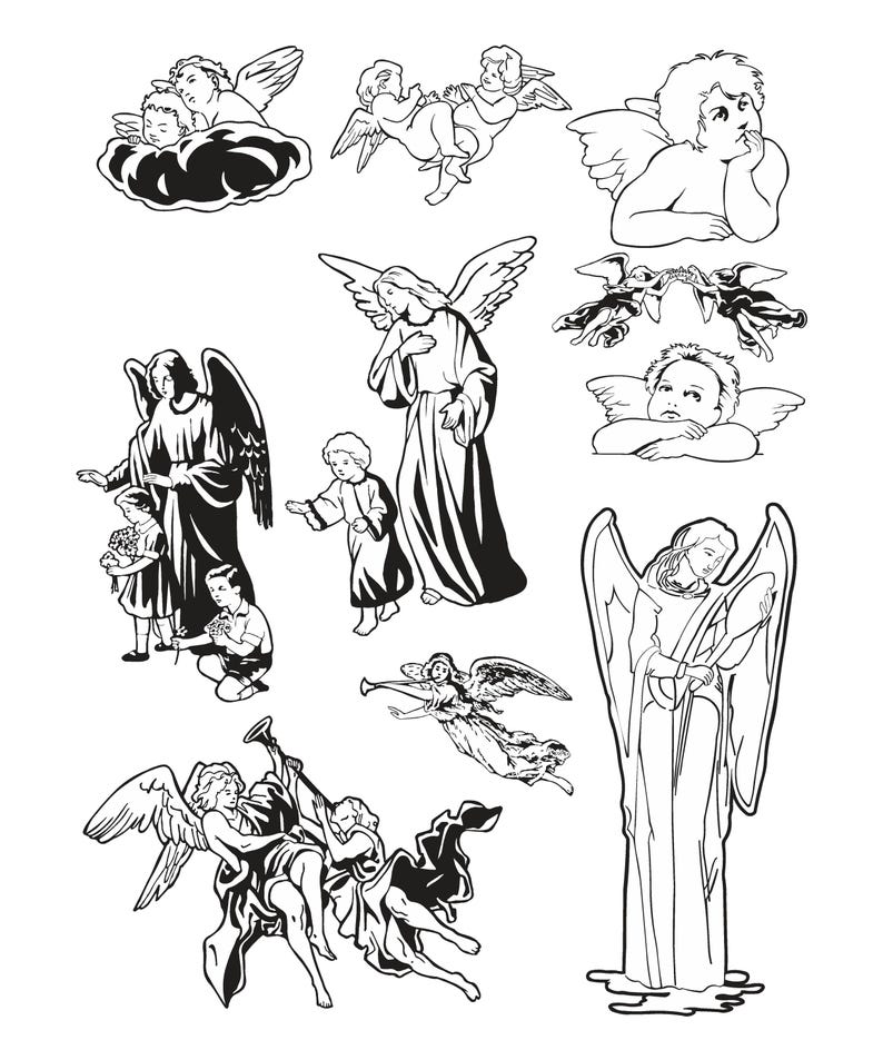 Angel Svg, Angle Vector, Angels Cut Files, Christian Svg, Baby Angel ...
