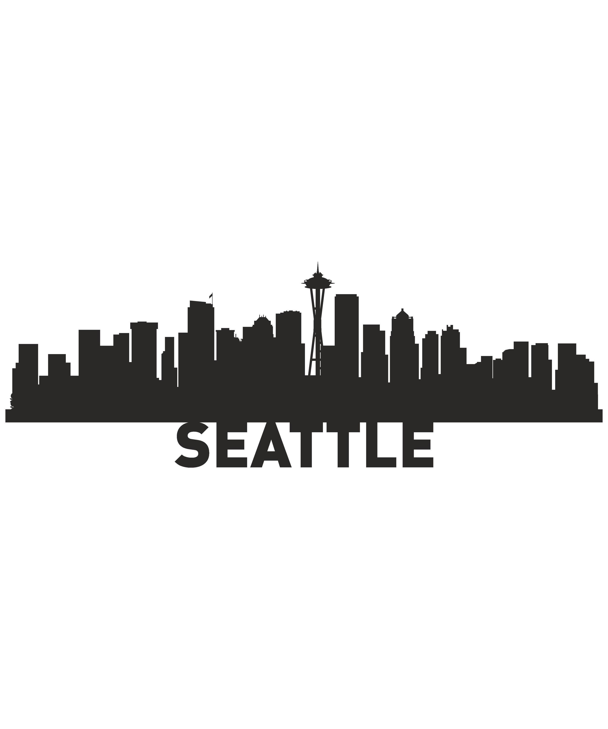 Seattle Skyline SVG, Seattle SVG, Seattle PNG, Seattle Vector, Seattle ...