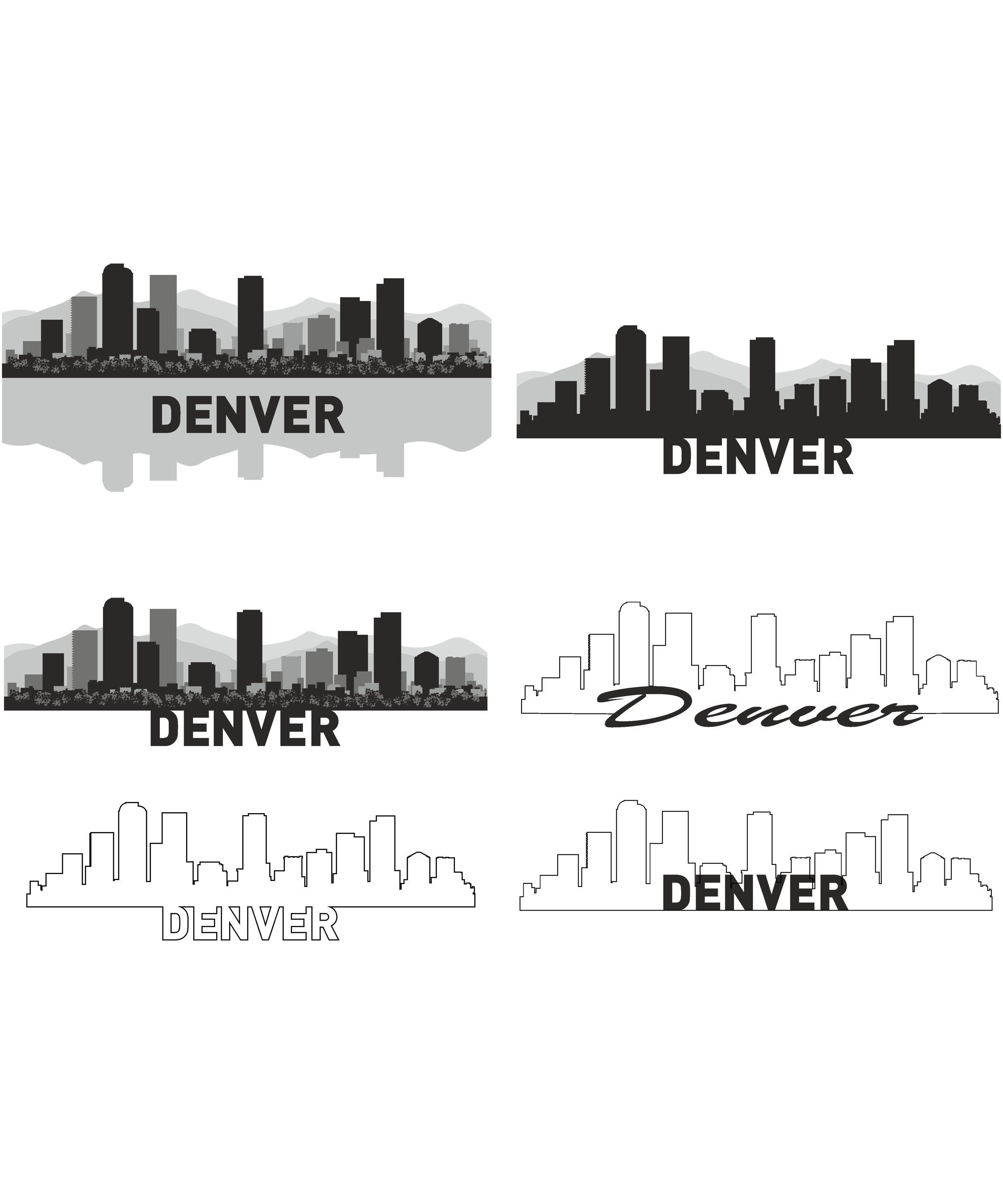 Denver Skyline SVG, Denver SVG, Denver PNG, Denver Colorado Vector ...