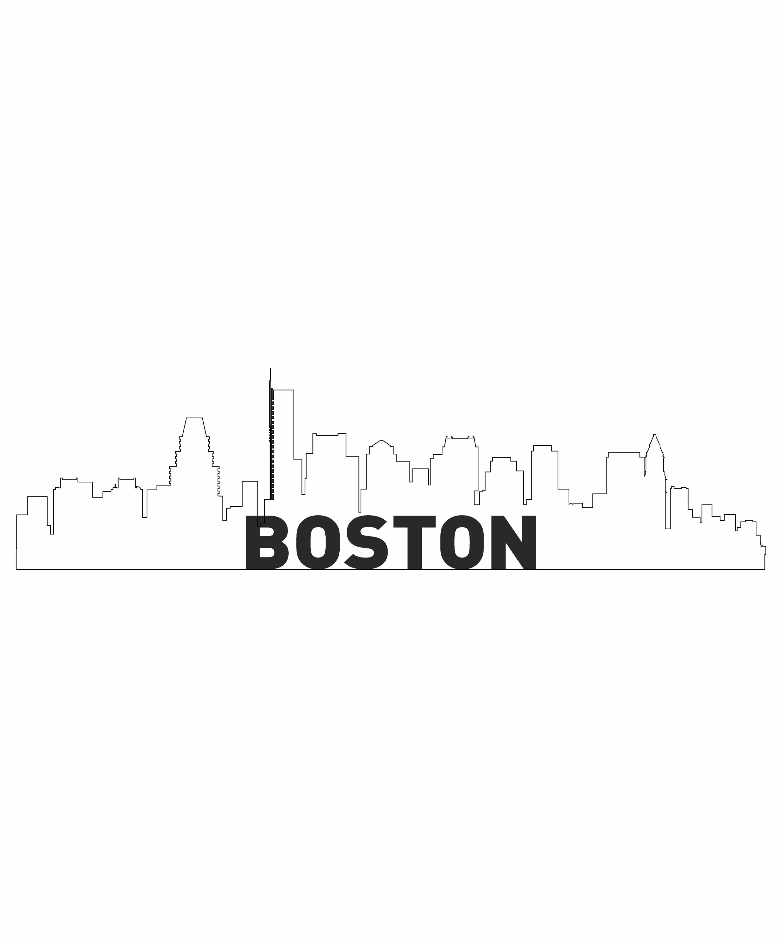 Skyline Boston Svg, Boston PNG, Boston City Vector Svg, Boston Skyline ...