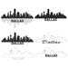 Dallas Skyline Svg, Dallas Svg, Texas Svg, Png, Instant Download ...