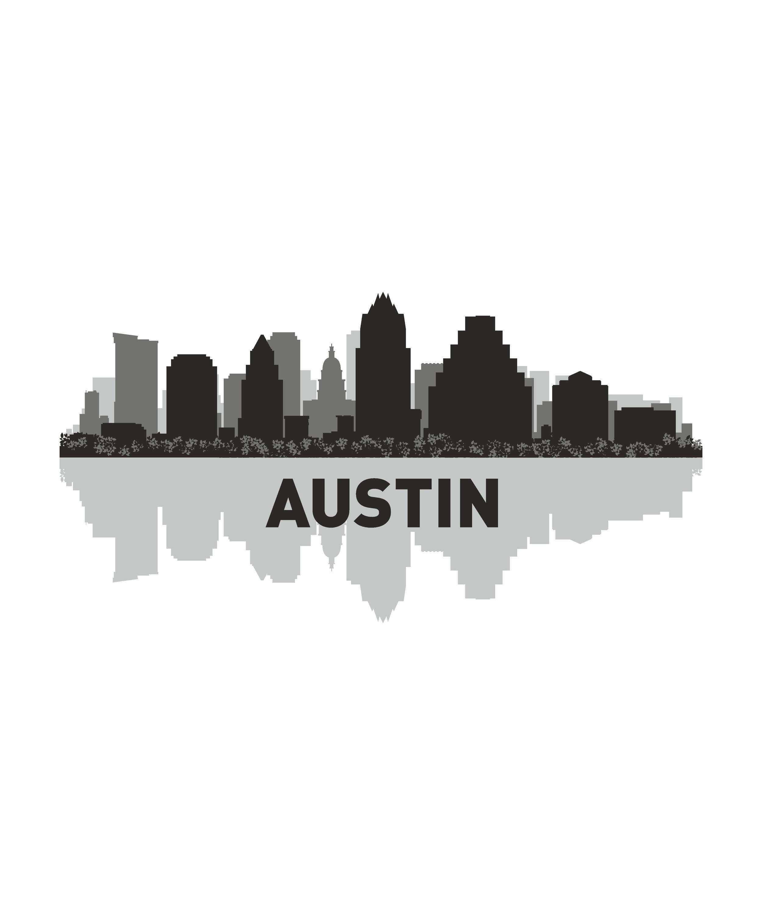 Austin Skyline SVG, Texas Silhouette, Texas Png, Austin Texas Vector ...