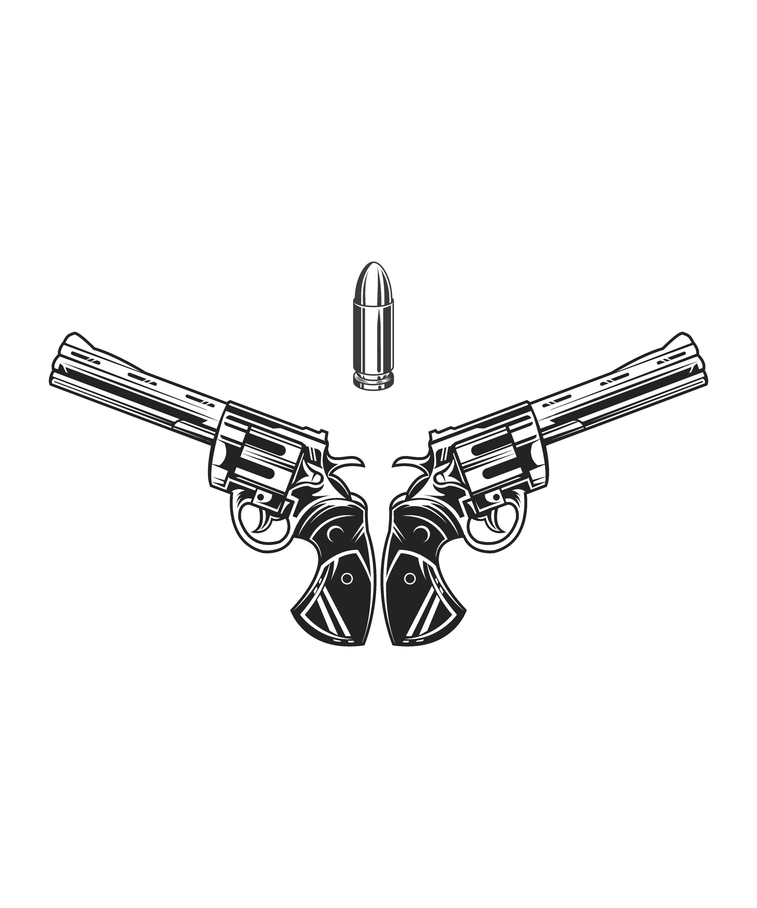 Crossed Pistols Svg,crossed Guns Svg,crossed Revolvers Svg,revolver Svg ...