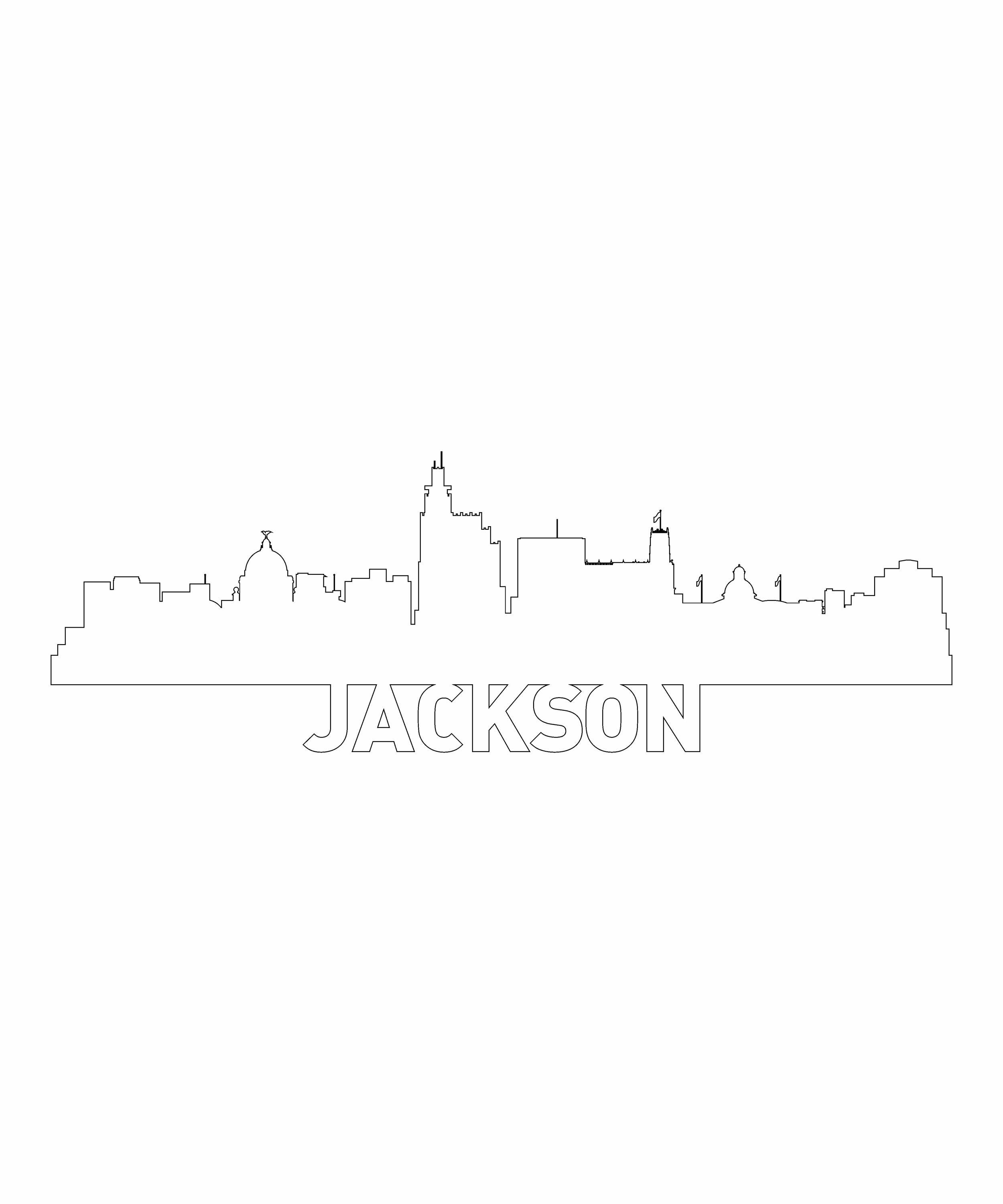 Jackson Skyline, Jackson Svg, Jackson PNG, Jackson Vector, Jackson ...