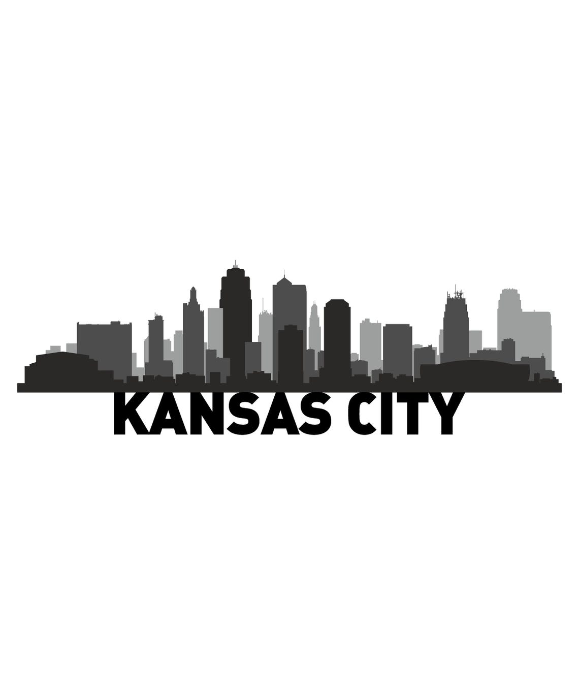Kansas City Skyline SVG, Kansas Skyline, Kansas Silhouette, Kansas City ...
