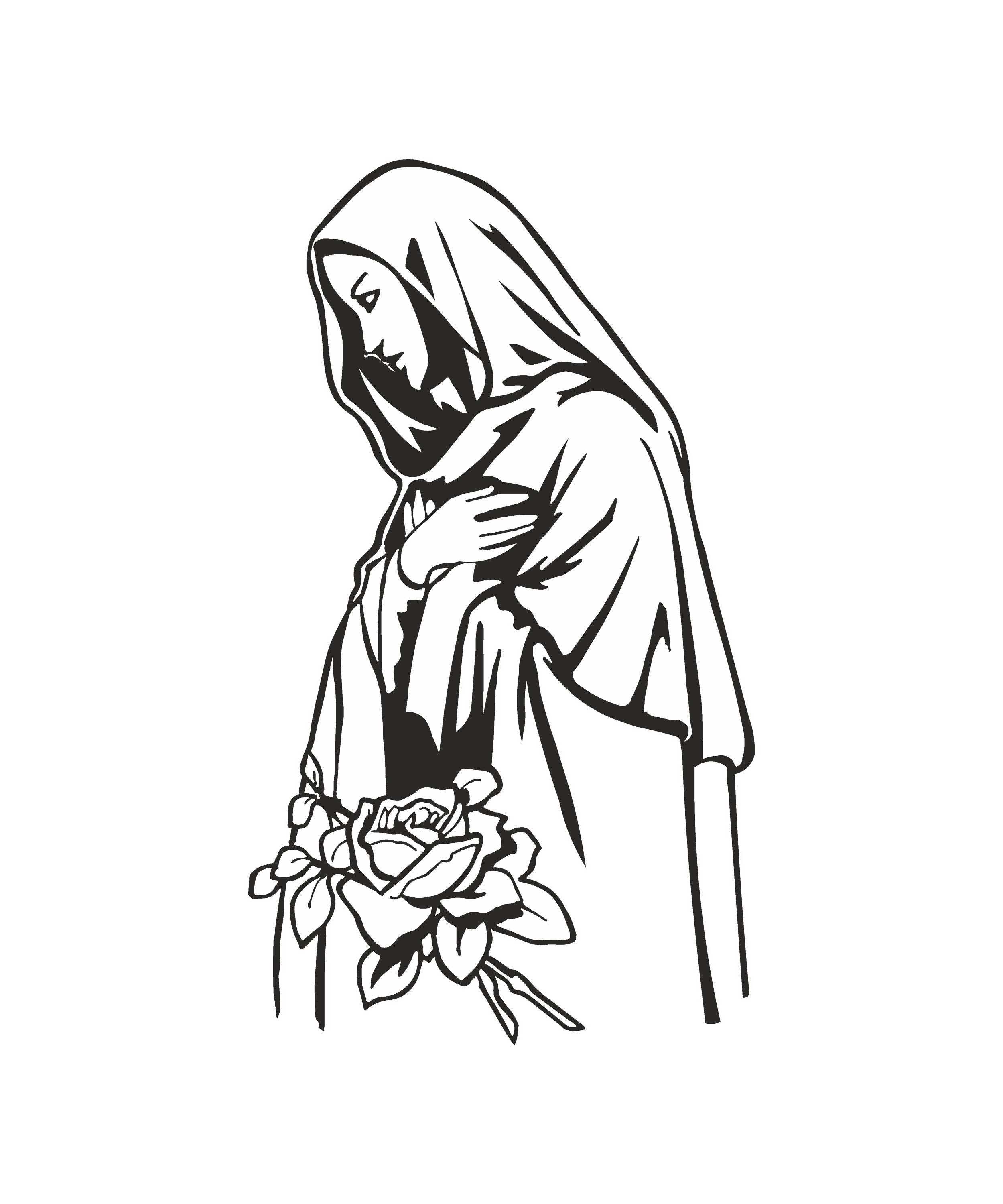 Virgen María SVG, Madre de Jesús SVG, Madre María Svg, Virgen María ...