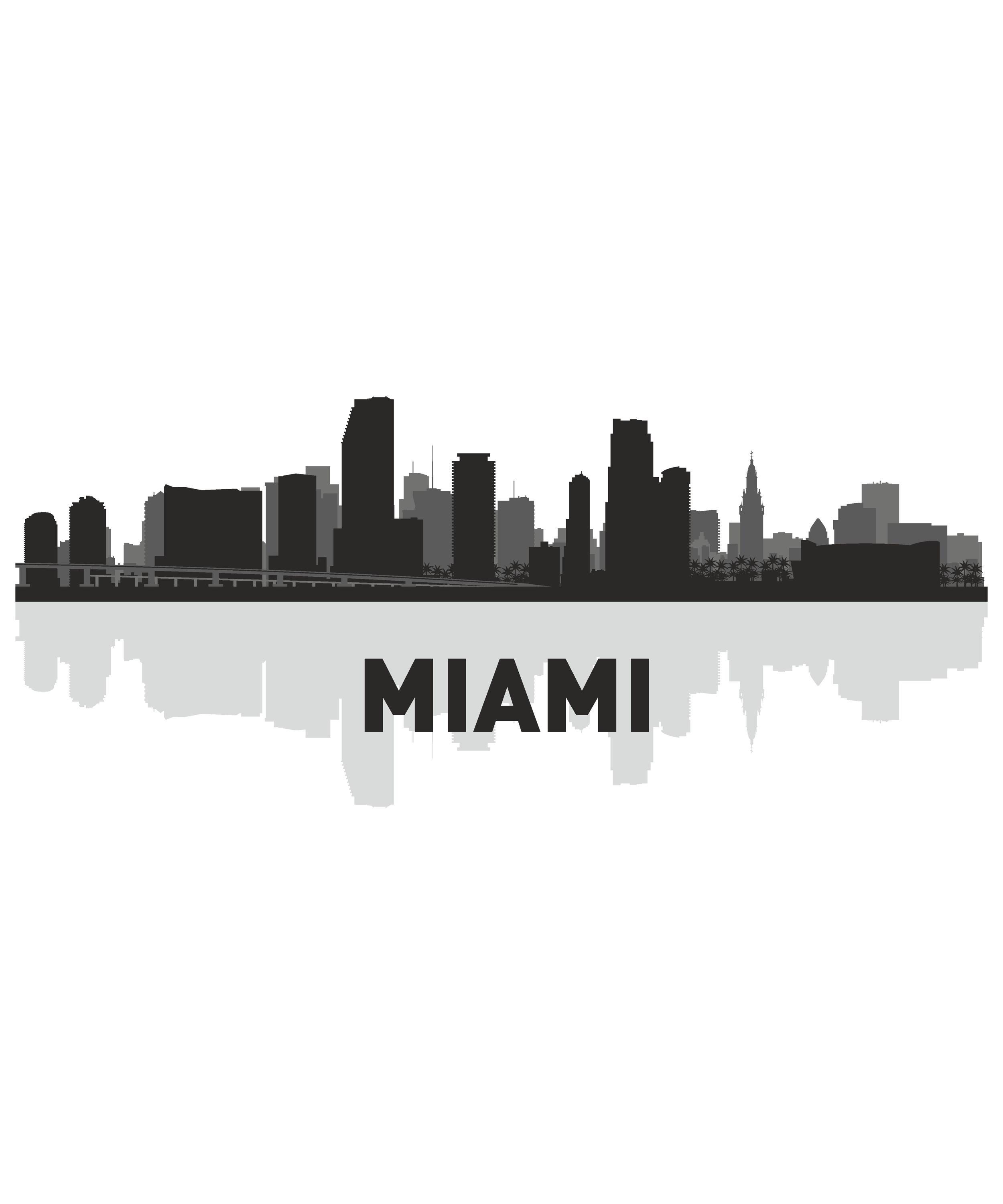 Miami Skyline SVG, Miami SVG, Miami PNG, Miami Vector, Florida Svg ...