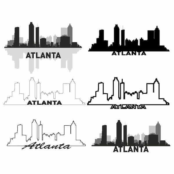 Atlanta Skyline - Etsy