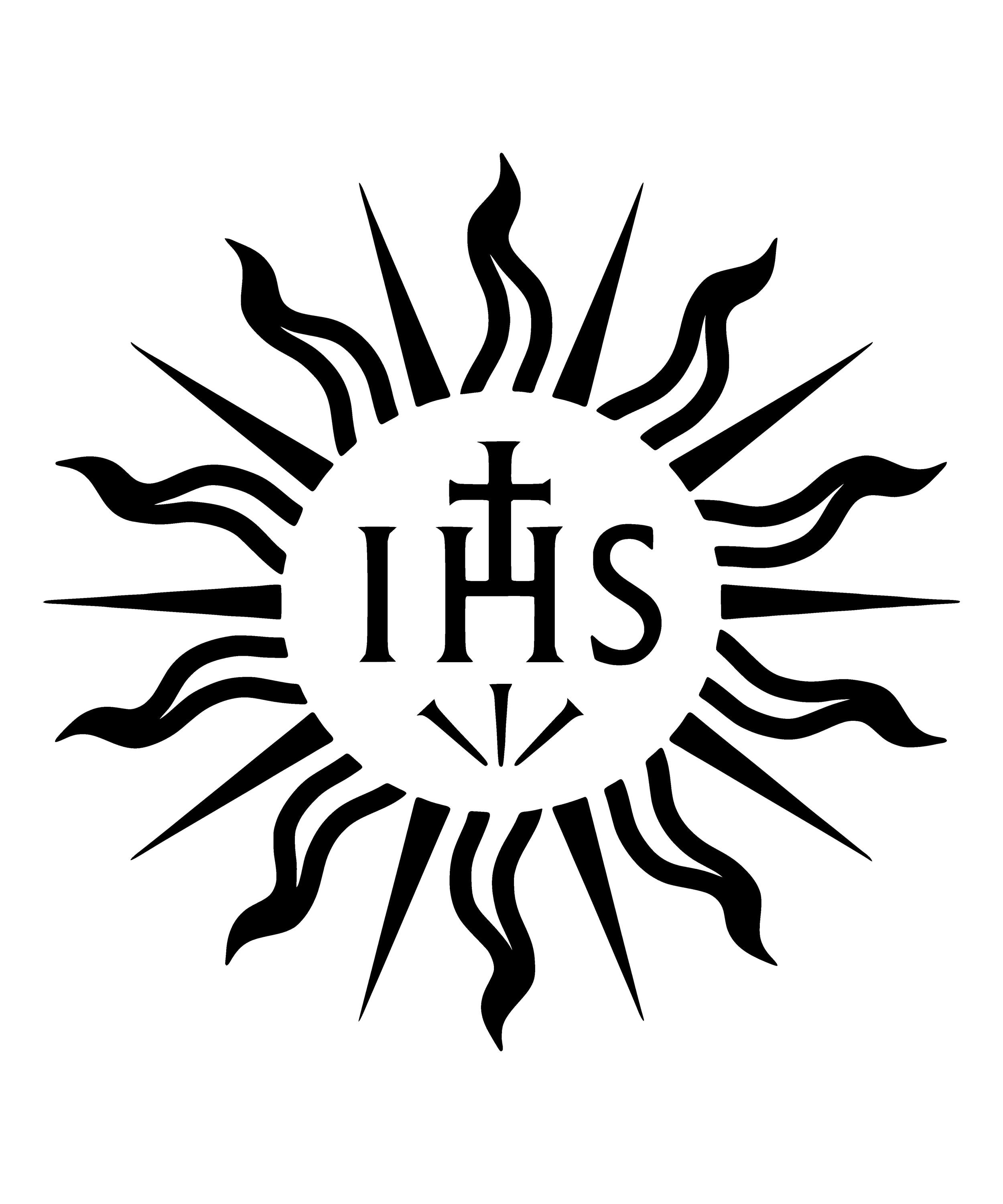 IHS Symbol Svg, the Jesuits Svg, Catholic Symbol Wall Art, Catholic Art ...