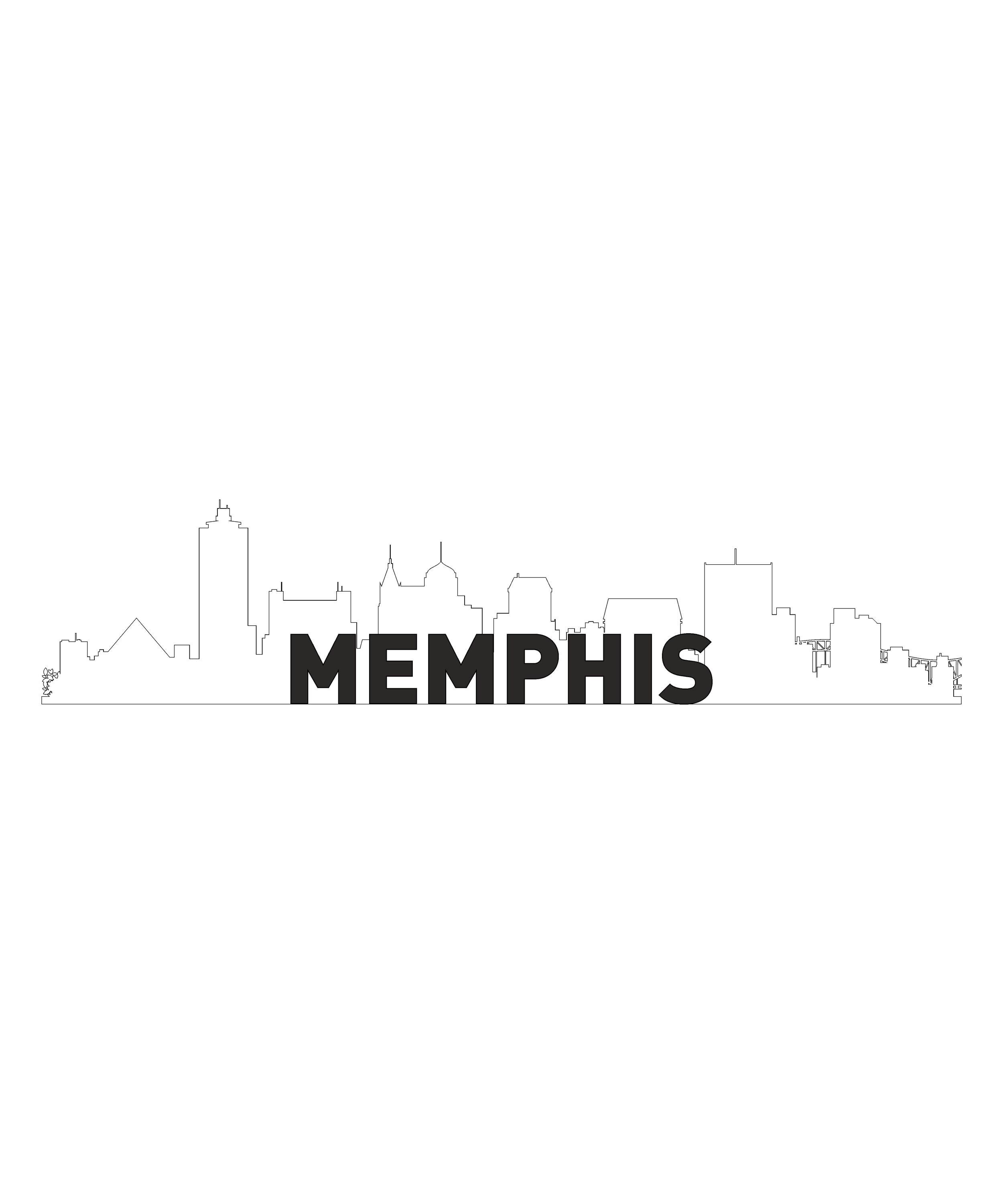 Memphis Skyline SVG, Memphis SVG, Memphis PNG, Memphis Vector, United ...