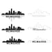 Milwaukee Skyline Svg, Milwaukee SVG, Milwaukee PNG, Milwaukee Vector ...