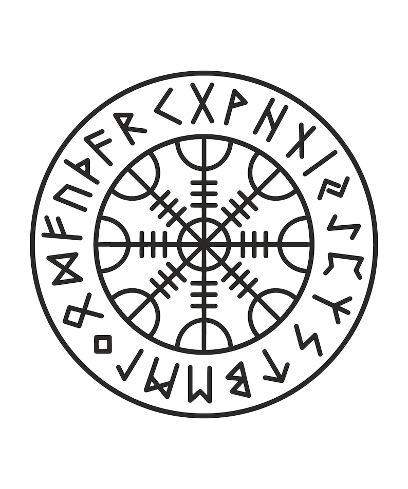 Vegvisir SVG, Viking Svg, Viking Compass Svg, Valhalla Svg, Viking ...