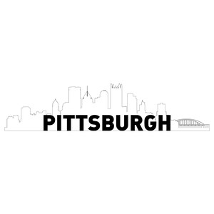 Pittsburgh Skyline SVG, Pittsburgh SVG, Pittsburgh PNG, Pittsburgh ...