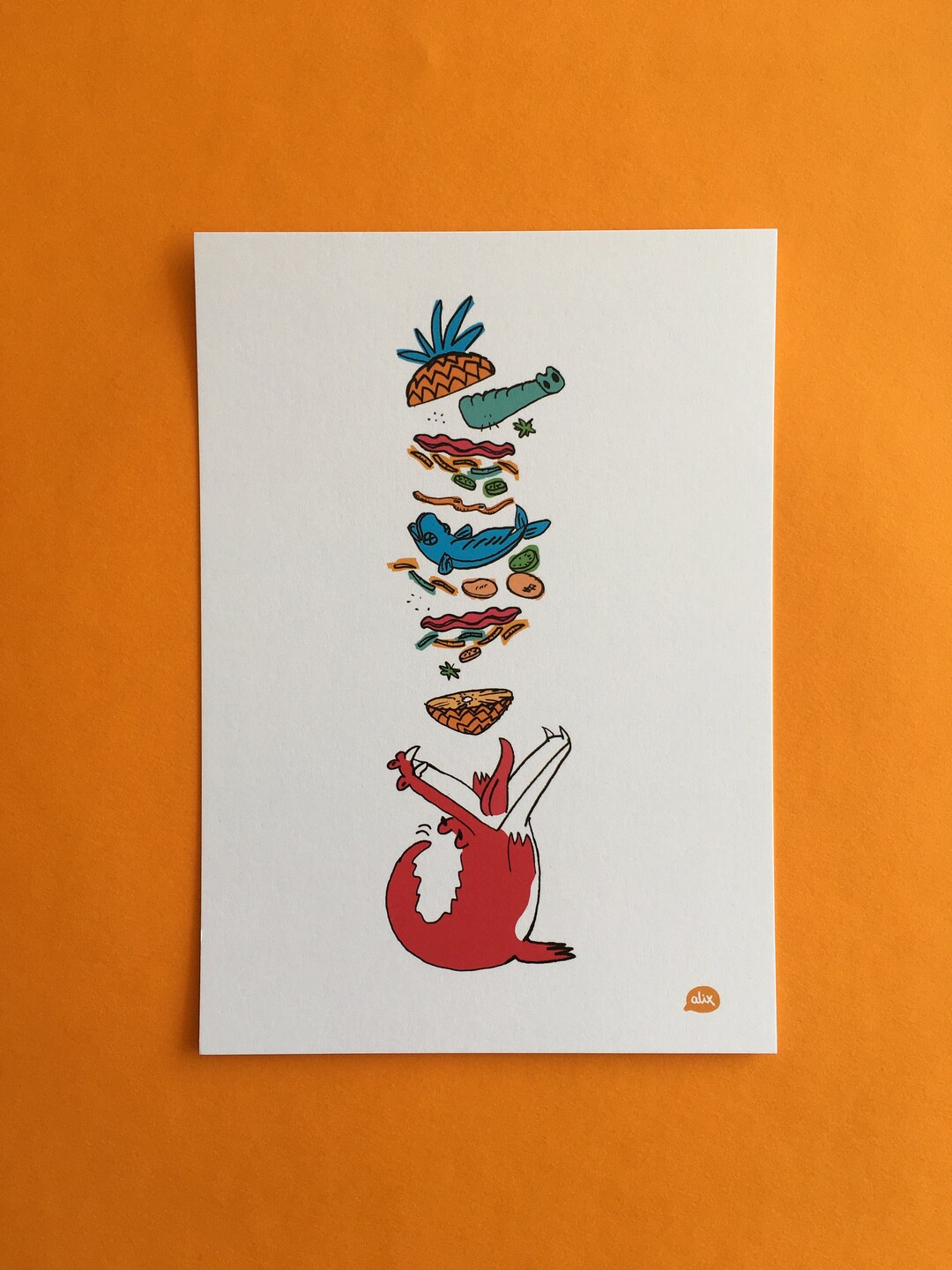 Crocodile Burger A5 - Etsy