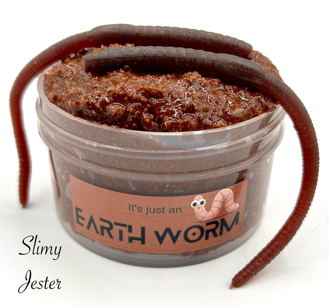 It’s Just an Earth Worm - Snow Fizz Slime - ASMR - Etsy