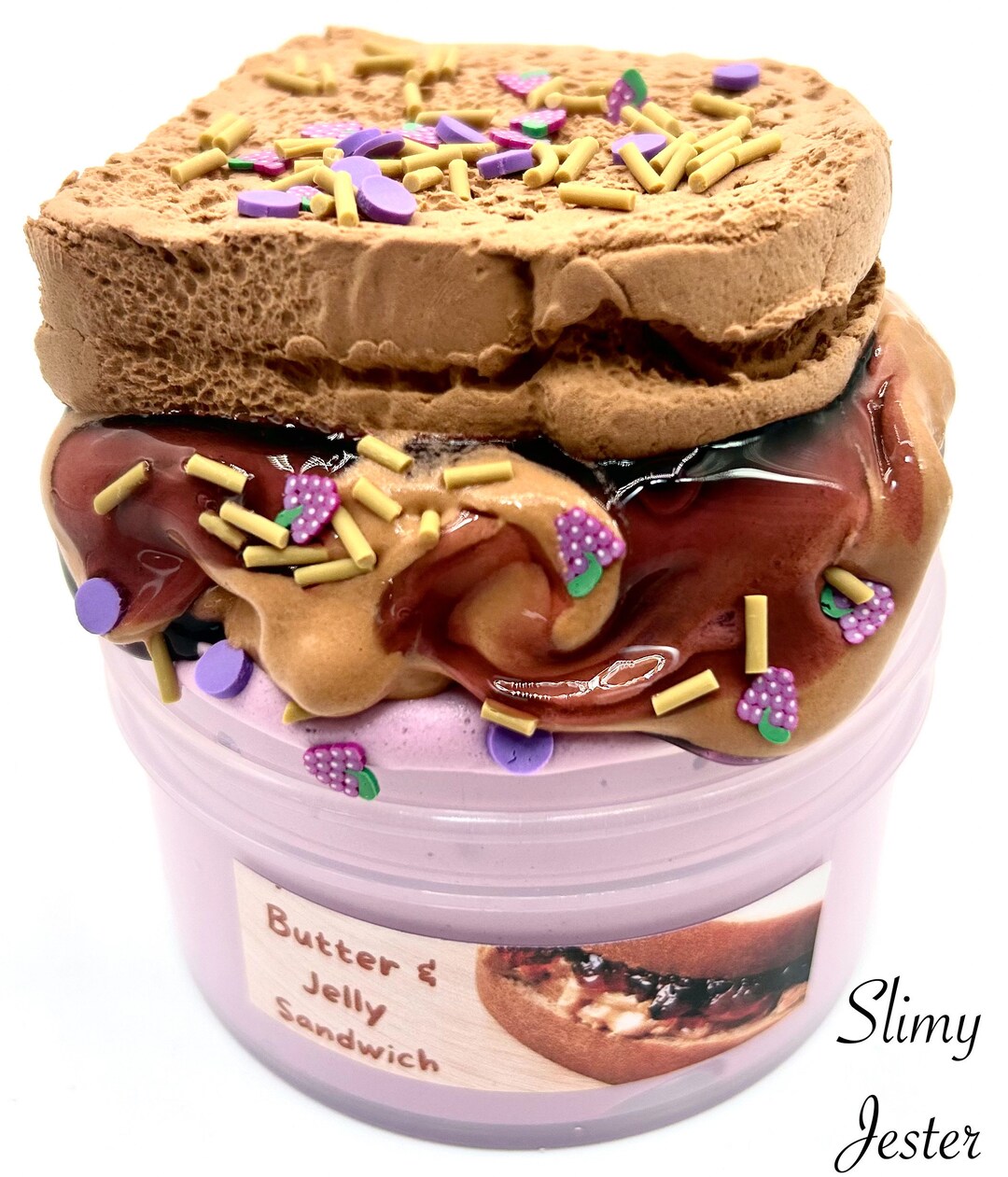 Peanut Butter Jelly Sandwich Butter Slime ASMR DIY Clay - Etsy