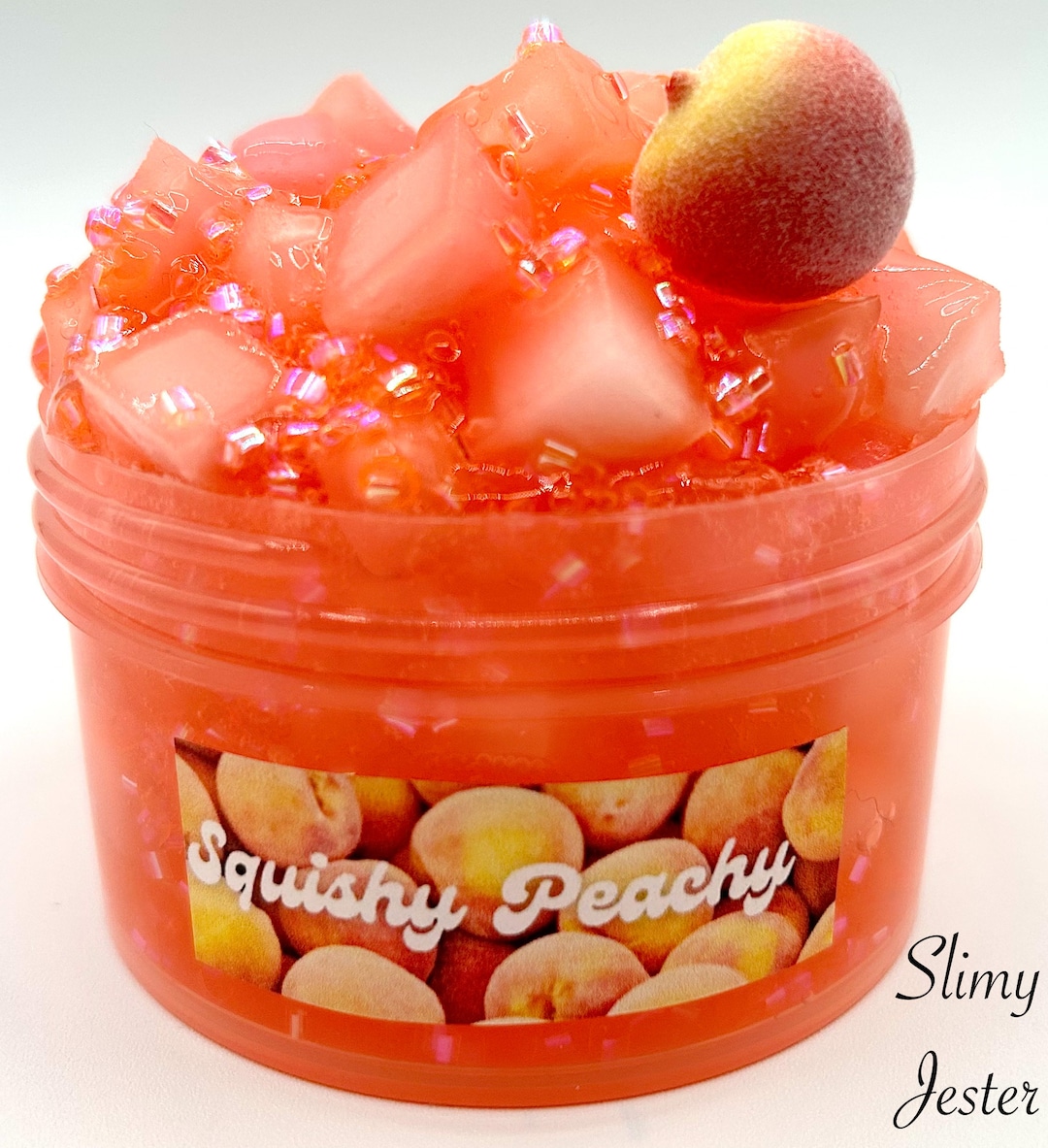 Squishy Peachy Bingsu Slime & Jelly Cube Slime ASMR - Etsy