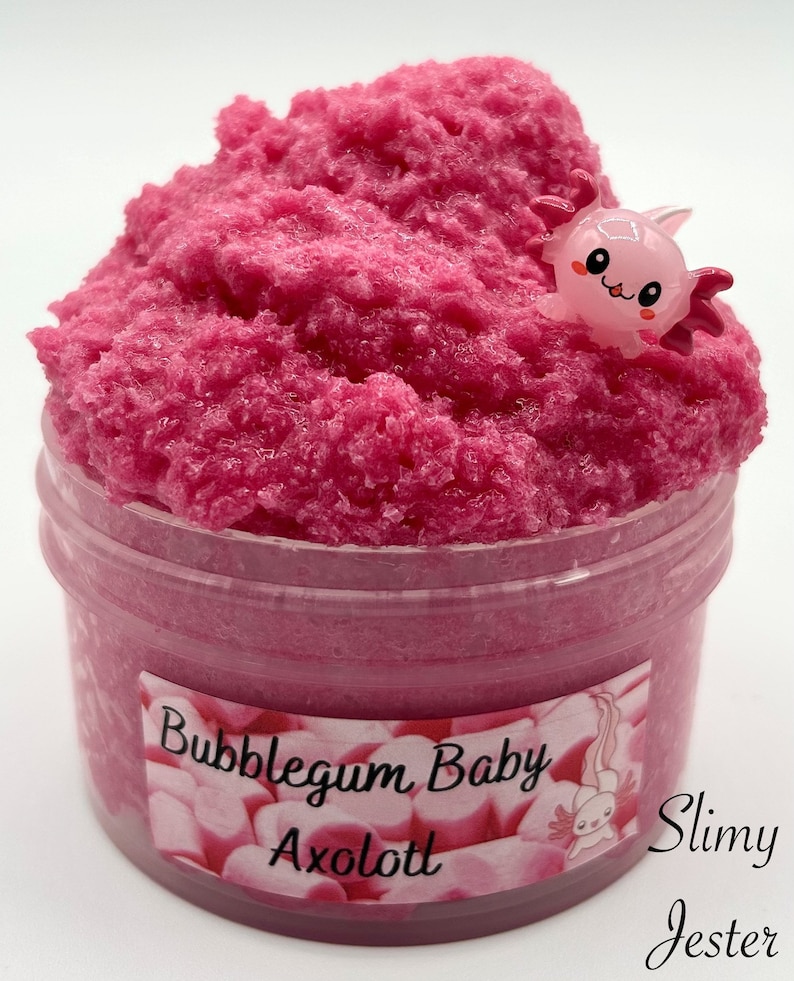 Bubblegum Baby Axolotl Snow Fizz Slime ASMR - Etsy