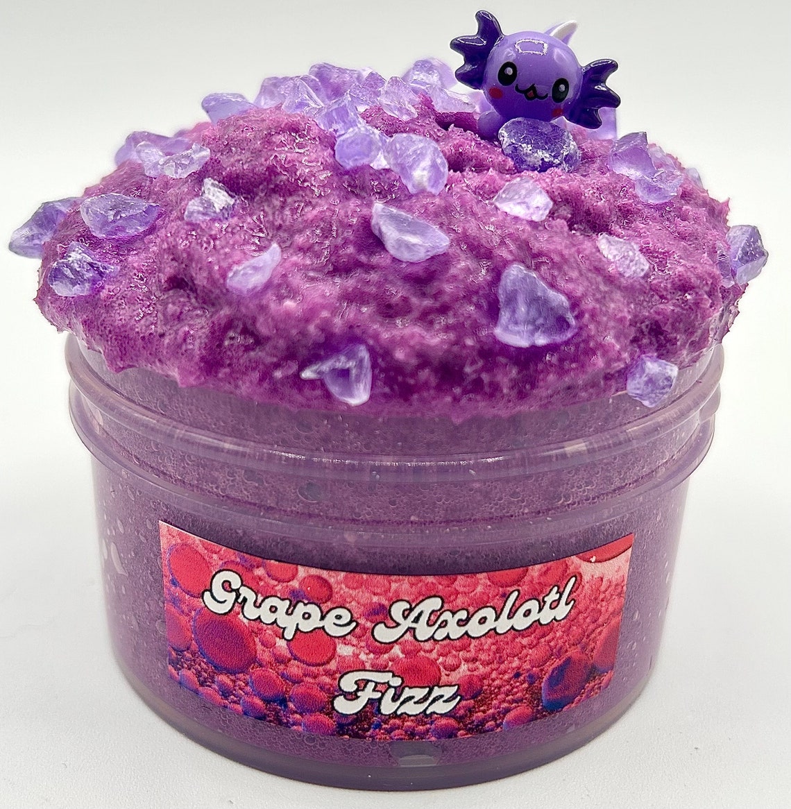 Grape Axolotl Fizz Snow Fizz Slime ASMR - Etsy