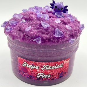 Grape Axolotl Fizz - Snow Fizz Slime - ASMR - Etsy