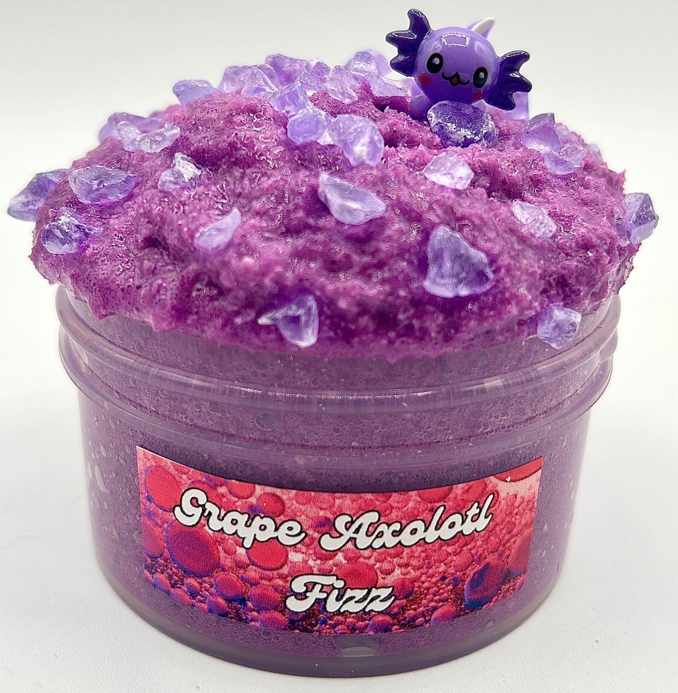 Grape Axolotl Fizz Snow Fizz Slime ASMR - Etsy